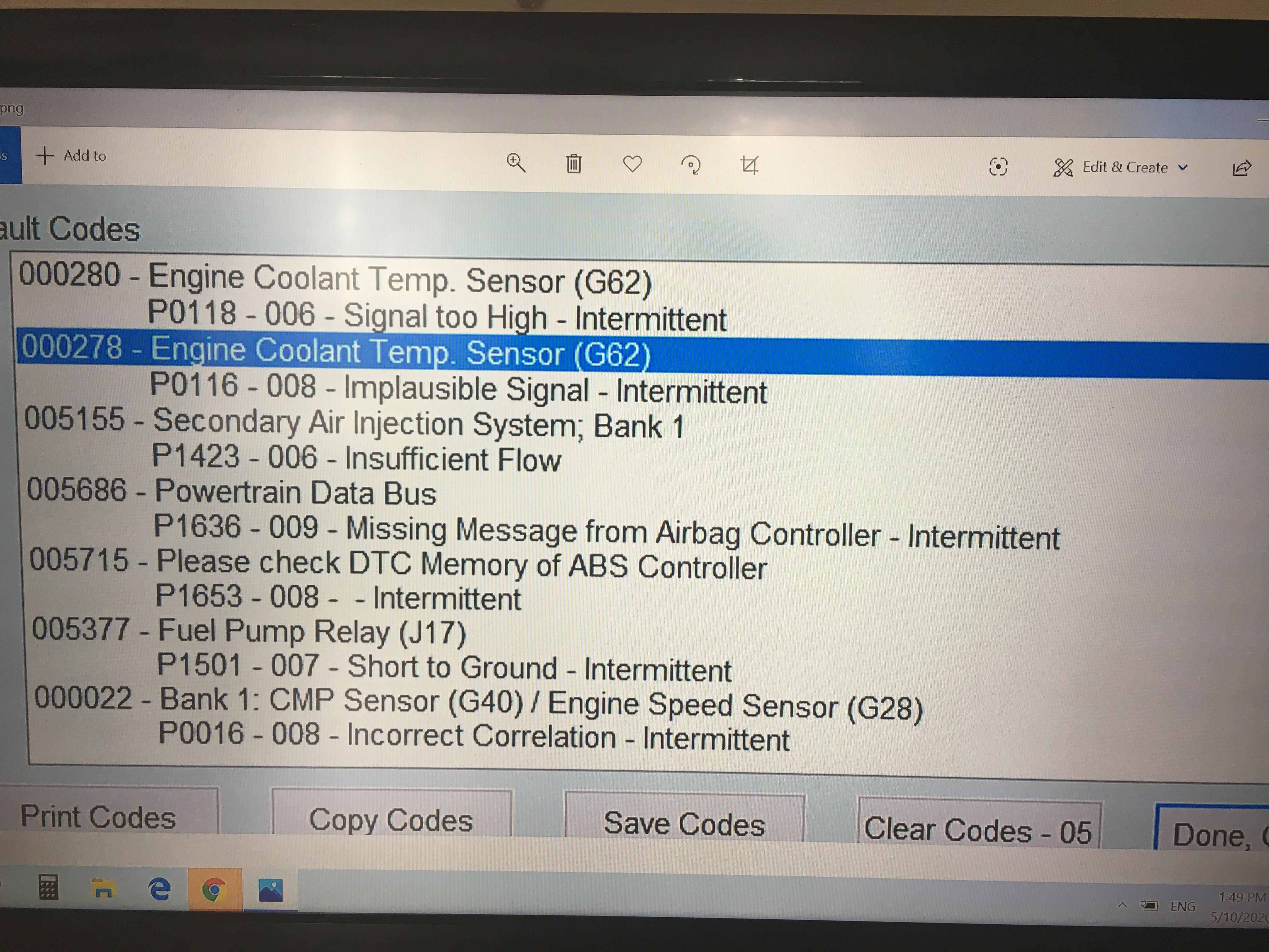 Engine coolant temperature sensor (G62) - тип 4F - AUDI CLUB BULGARIA ...