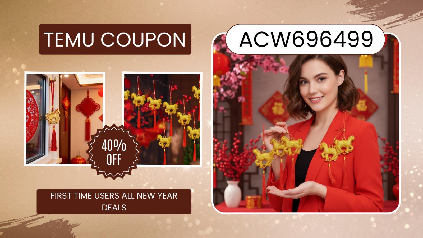 Temu Coupon Code [ACW696499] Enjoy 40% Off Festive Specials ...