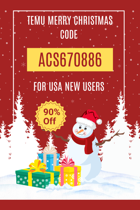 Temu Coupon Code 90% Off [ACS670886] For New Year Sale USA - A3/S3 ...