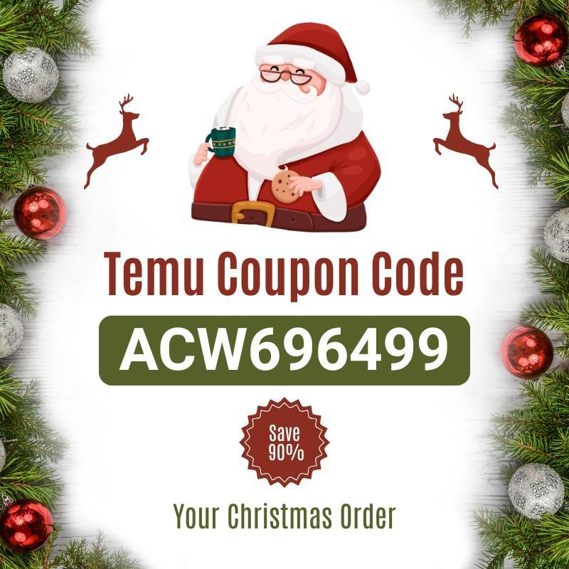 Temu Coupon Code [ACW696499] Save 90% This Christmas Season - Как и ...
