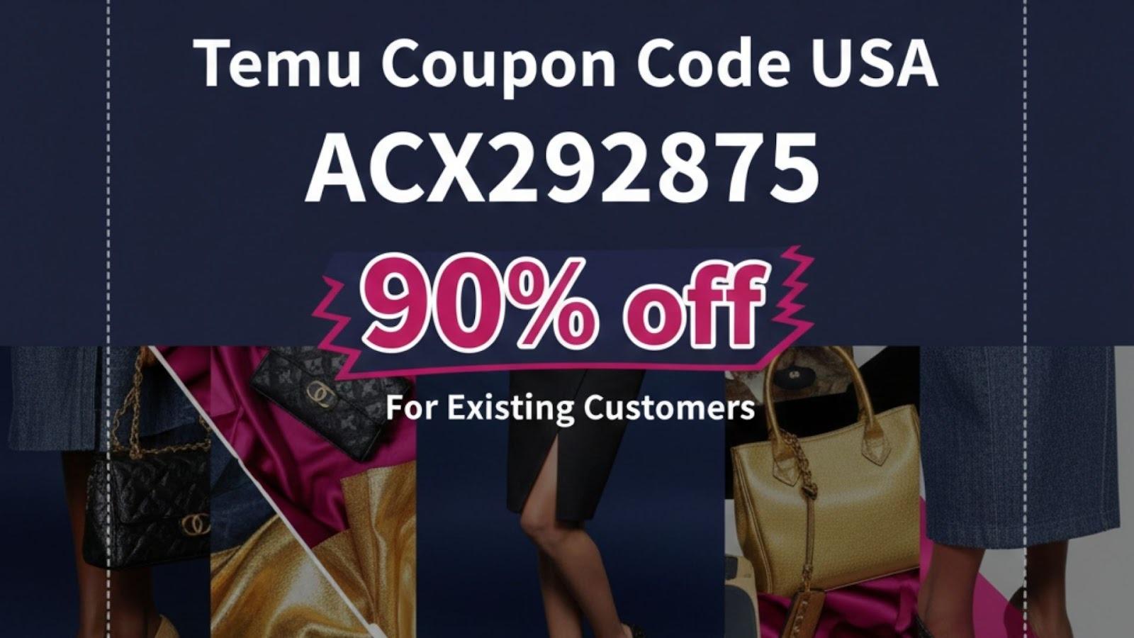 Temu Coupon Code USA 90% Off [acx292875] For Existing Customers - 100 ...