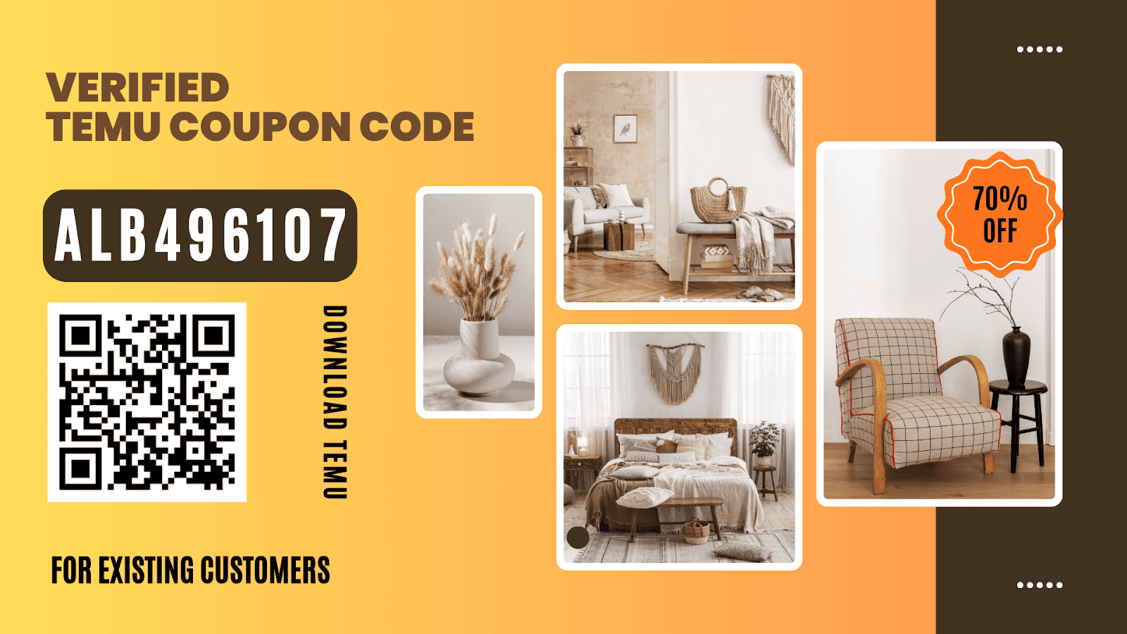 What is Temu coupon code [ALB496107] | 70% off For January 2026 - 100 ...