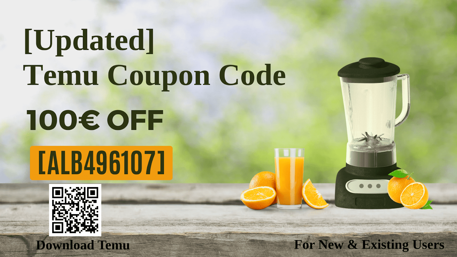 Temu Coupon Code €100 Off [ALB496107] For New Users In January - Дизел ...