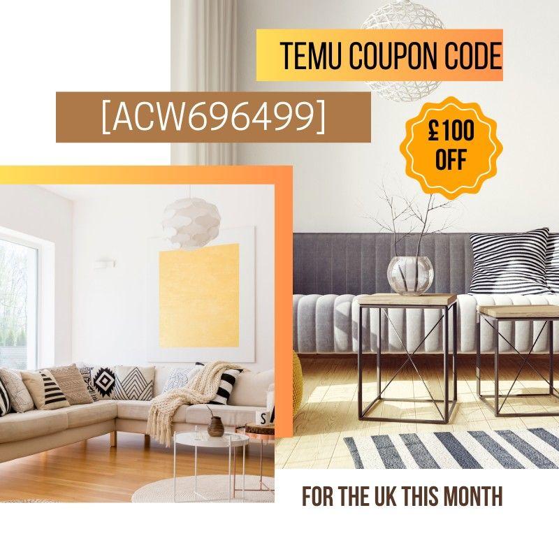 Temu Coupon Code £100 Off [ACW696499] For New Users In January - Как и ...